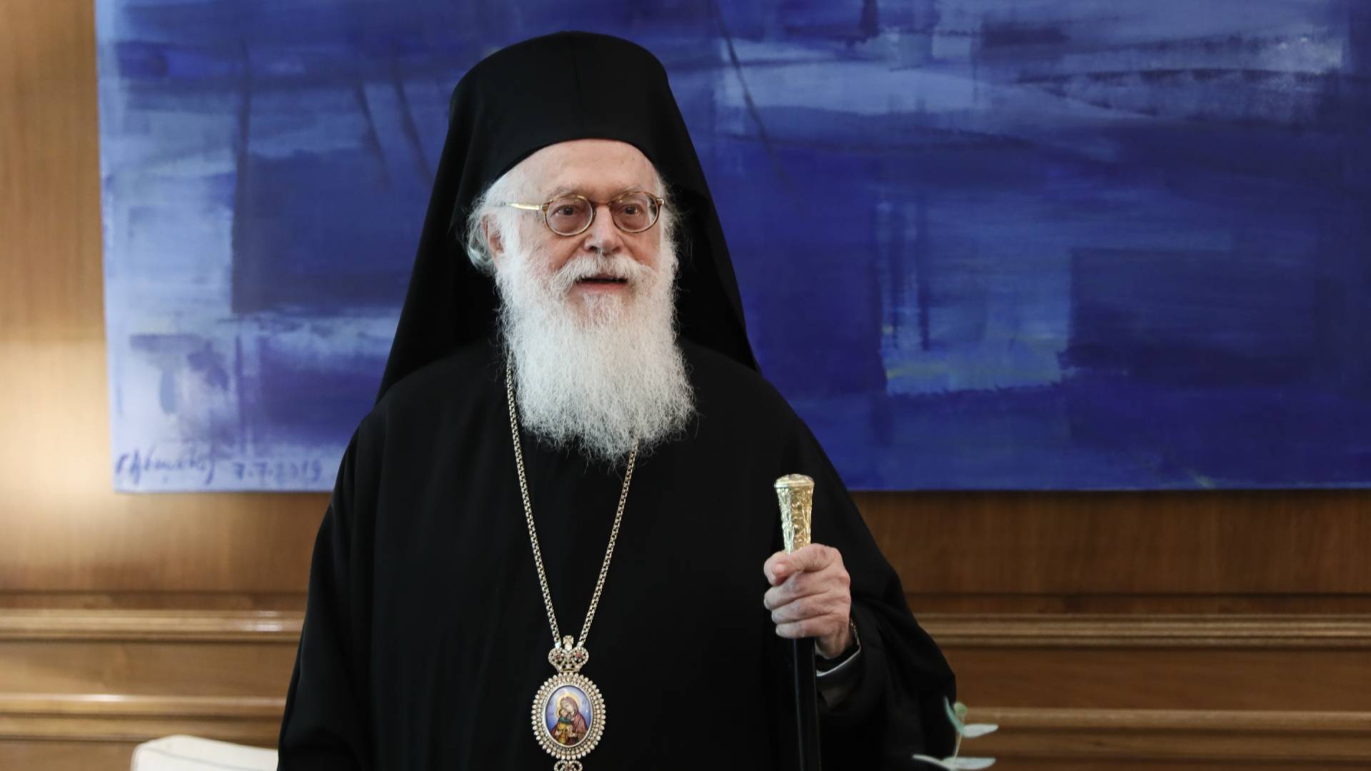 Για έκτη ημέρα στον Ευαγγελισμό ο Αρχιεπίσκοπος Αλβανίας, Αναστάσιος ...